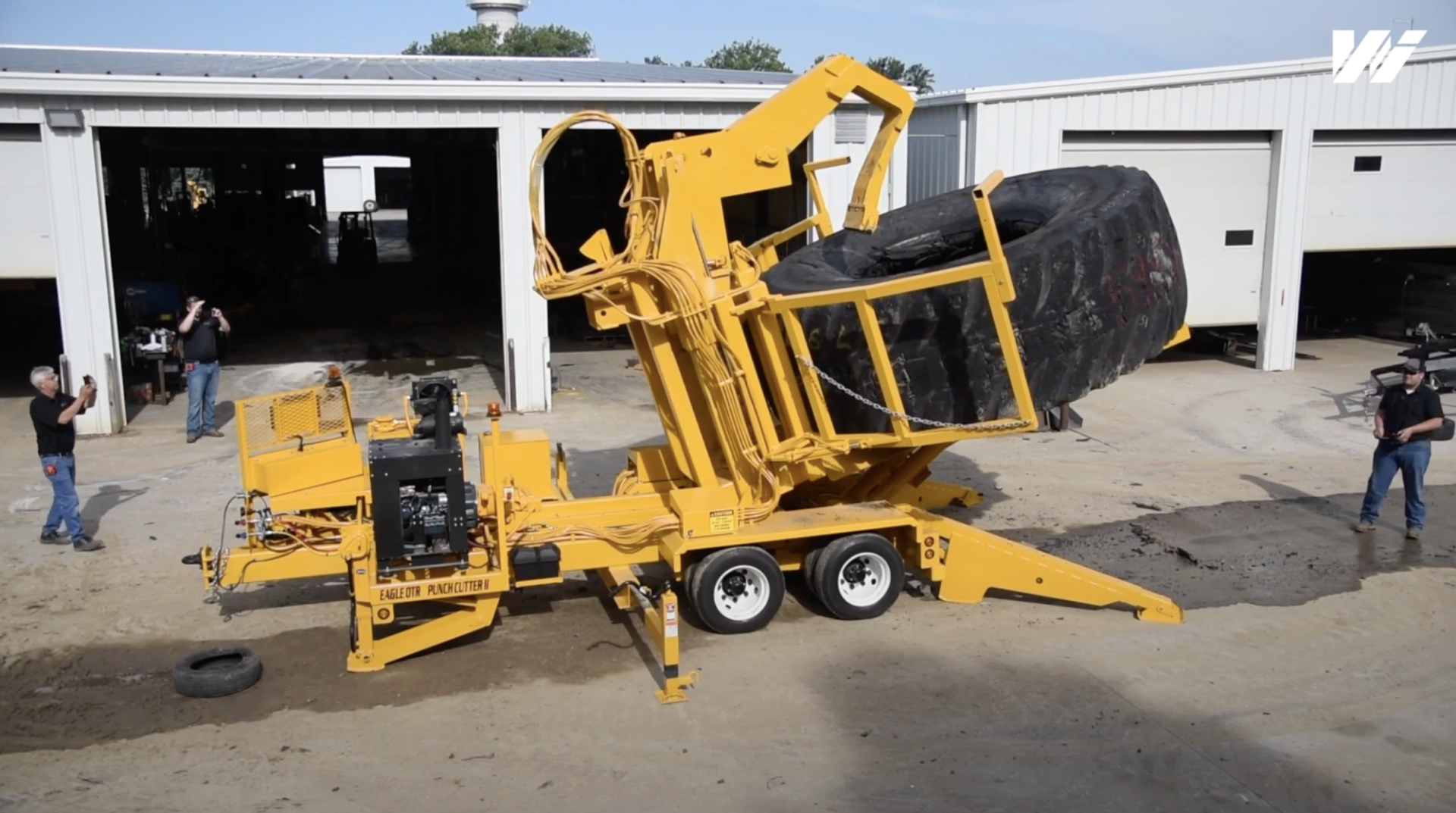 Eagle Mobile Tyre Punch Cutter - Waste Initiatives