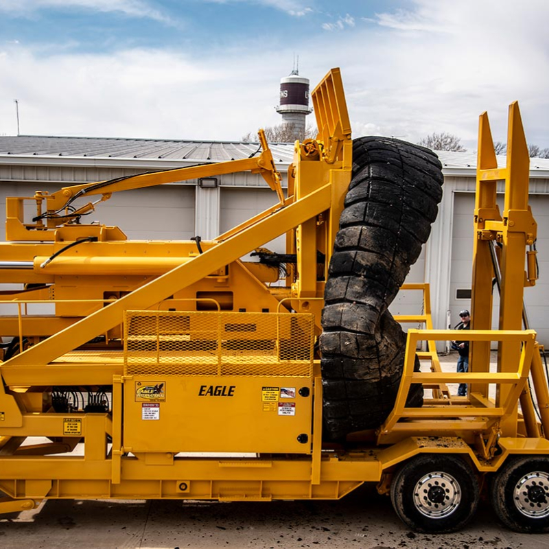 Eagle OTR Tyre Debeader - Waste Initiatives