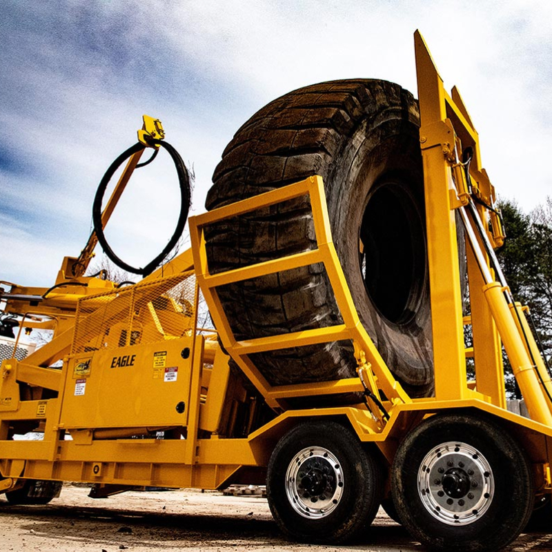 Eagle OTR Tyre Debeader - Waste Initiatives